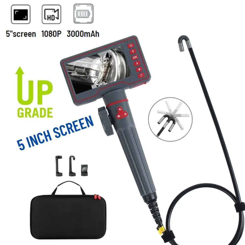 5-0-Screen-Articulating-Industrial-Endoscope-Camera-HD-Automobile-Car ...