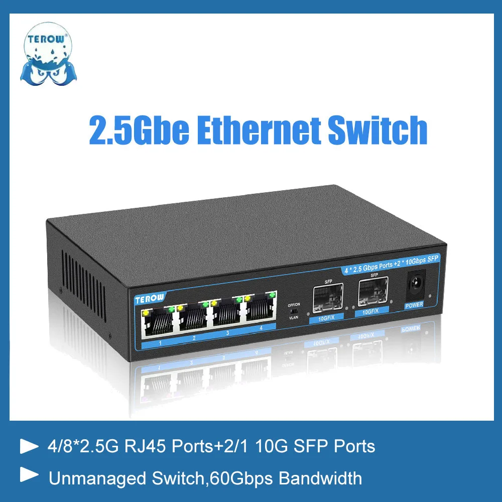 TEROW-9-6-Port-2-5G-POE-Switch-Gigabit-Switch-Ethernet-Network-Switch ...