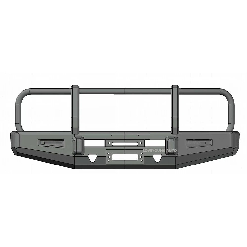 Land-Cruiser-Heavy-Duty-Steel-Material-front-rear-bumper-Bull-Bar-off ...
