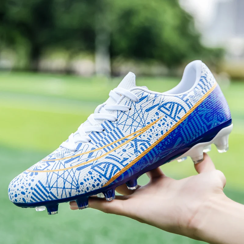 New-Football-Boots-Men-Soccer-Shoes-TF-FG-Outsole-Two-Tone-Outdoor-Lawn ...