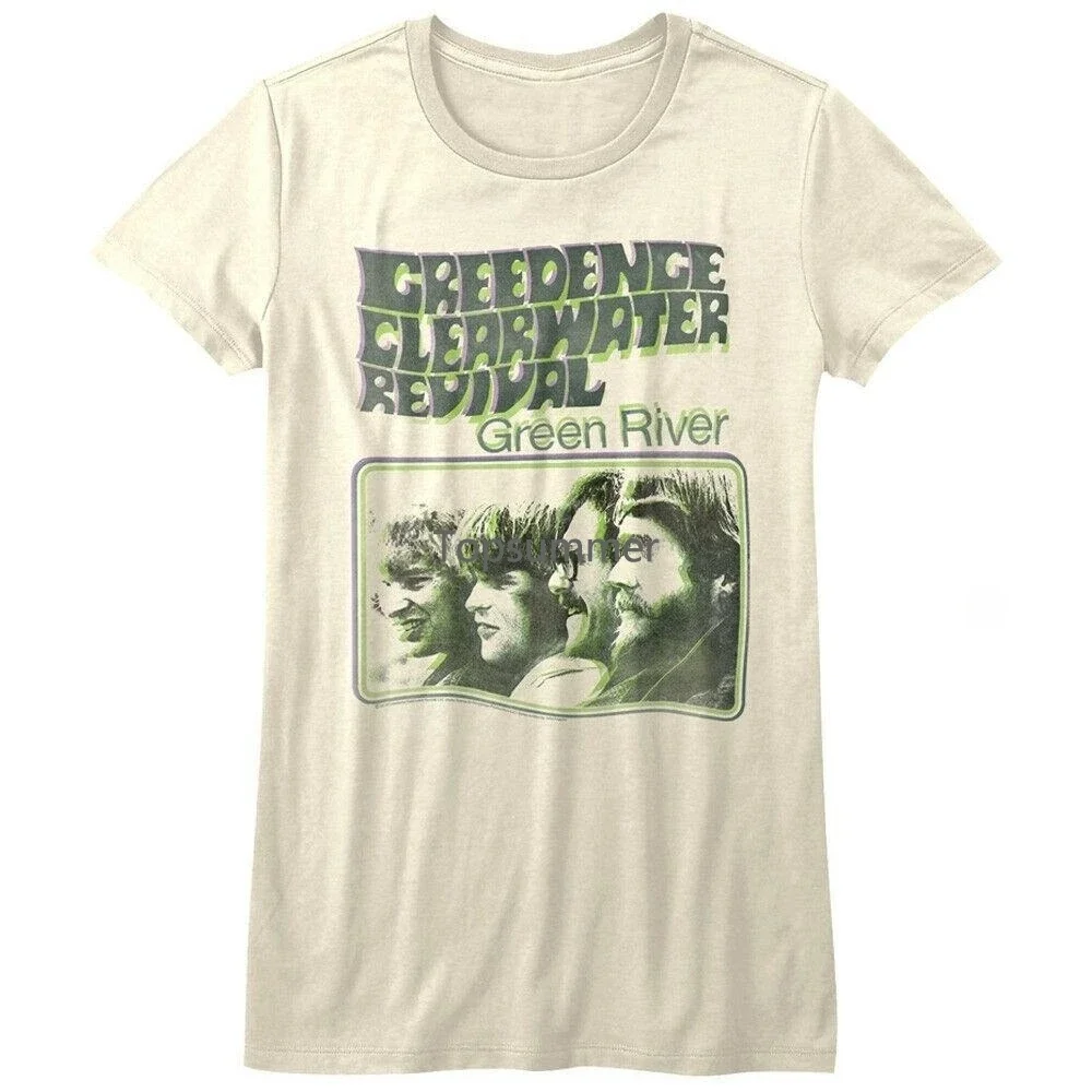 Creedence-Clearwater-Revival-Green-River-Womens-T-Shirt-Ccr-Rock-Band ...