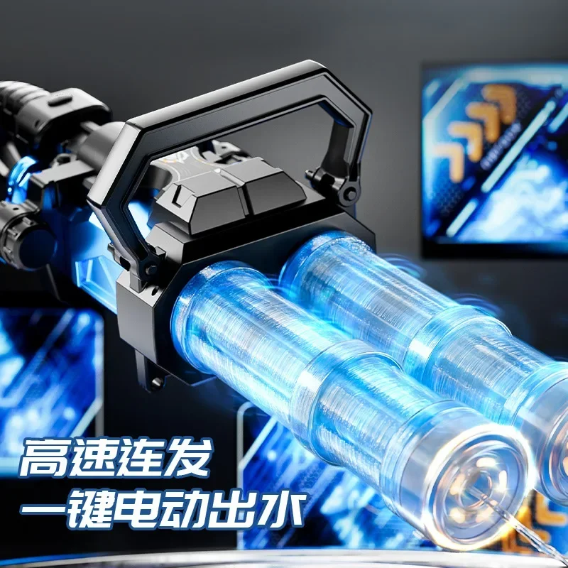 Gatling-Double-Tube-Water-Gun-Electric-Children-s-Toy-Water-High ...