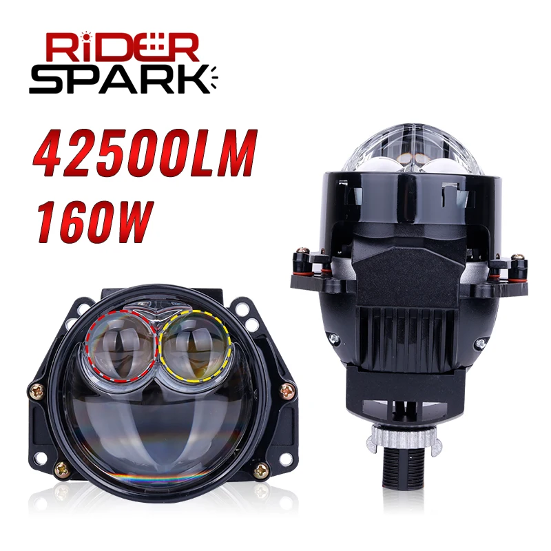 3-Inch-80W-6000K-Bi-LED-Projector-Lenses-Dual-Hyperboloid-Lens-For ...