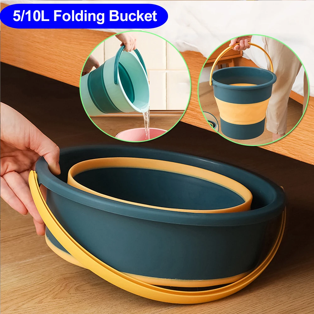 5-10L-Folding-Bucket-Laundry-Tub-Large-Capacity-Multifunctional-Car ...