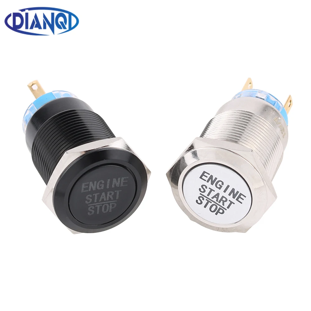 Start Engine Button Waterproof | Waterproof Start Button Black - Switch ...