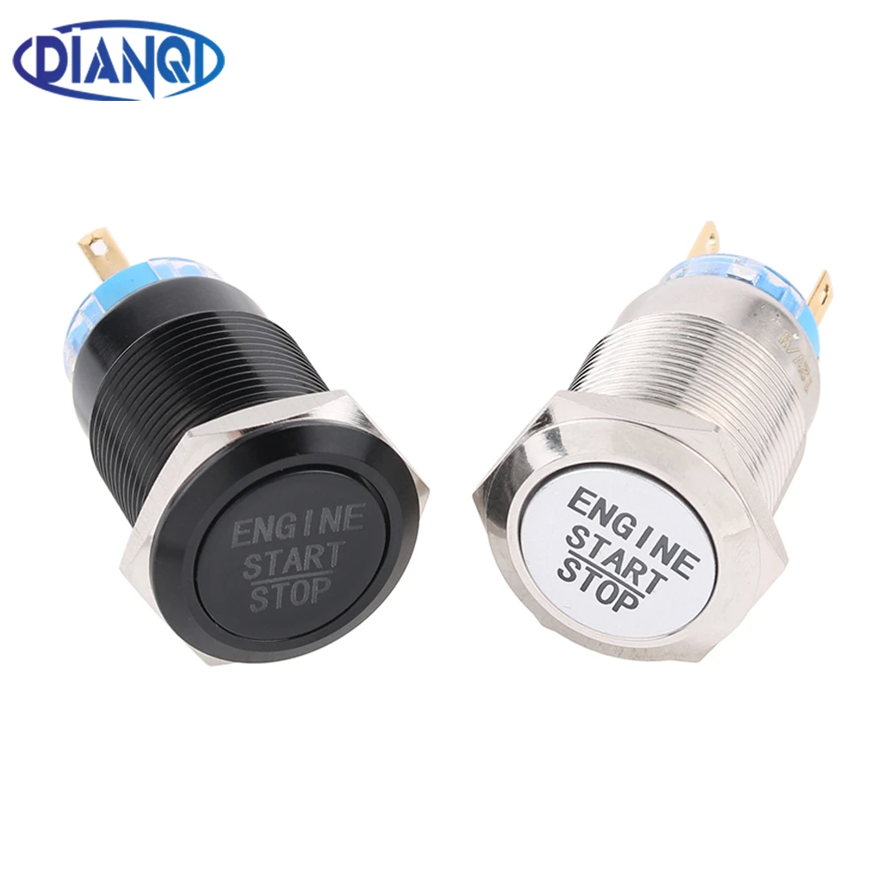 Start Engine Button Waterproof | Waterproof Start Button Black - Switch ...