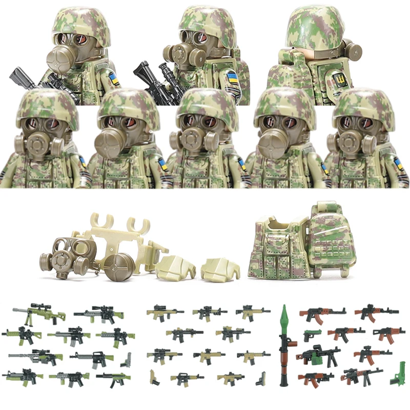 Military Soldier Ukrainian Biochemical Special Forces Building Blocks ...