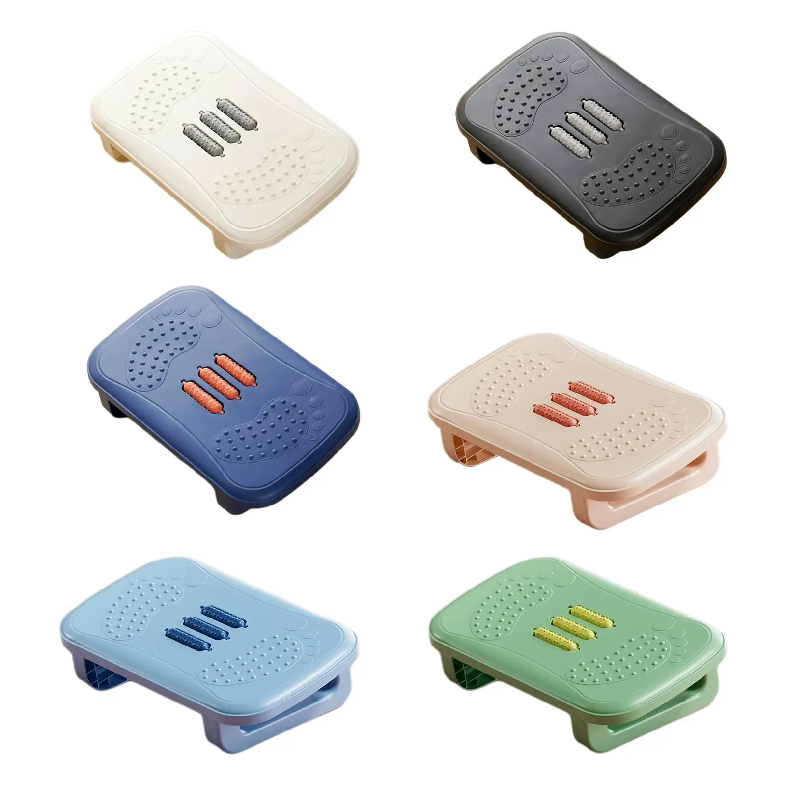Foot-Stool-Leg-Rest-with-Massage-Rollers-Desk-Step-Stool-Feet-Stand ...