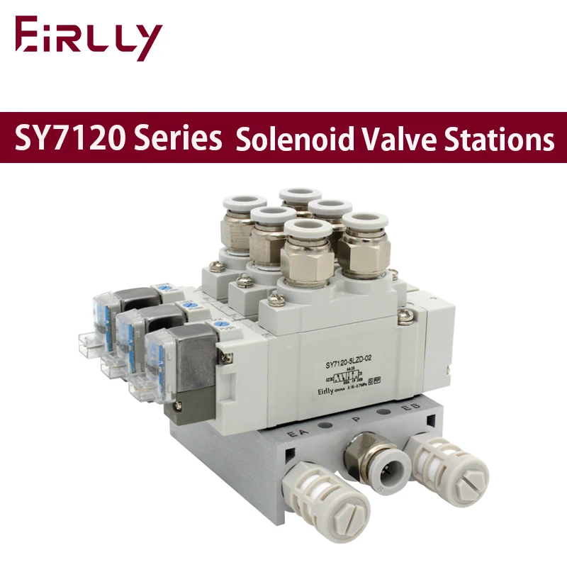 SMC type SY7120 Solenoid valve combination Single electronically ...