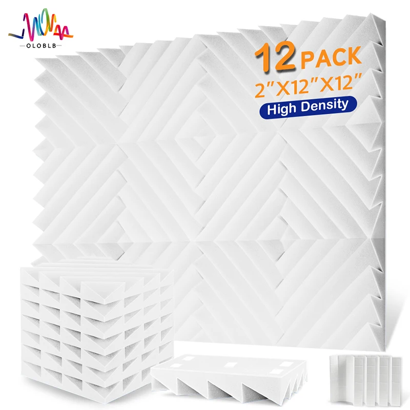 Foam-Wedge-Wall-12-Pcs-Musical-Studio-Isolation-Sponge-Panels ...