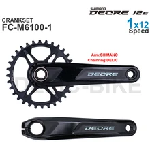 SHIMANO DEORE FC-M6100-1 FC-M6120-1 MTB Crankset 1x12-speed Original parts or with DELIC ...