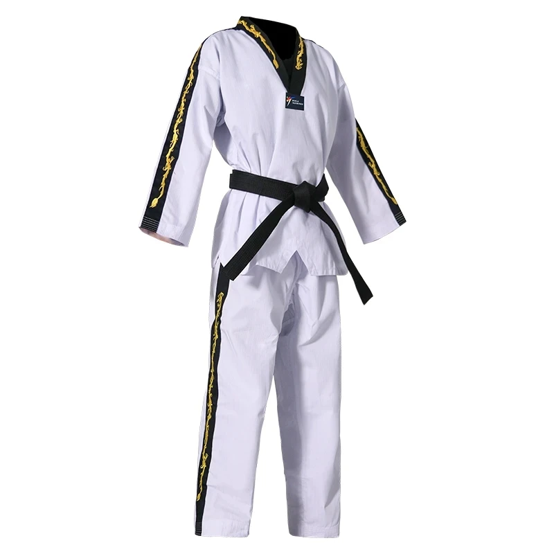 Wt Approved White Taekwondo Student Dobok Adult Kids Training Suit ...