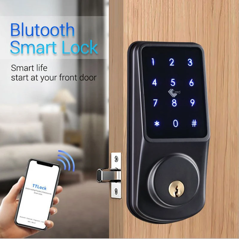 TT Lock Smart Indoor Home No Cord Digital IC Door Lock Electronic ...