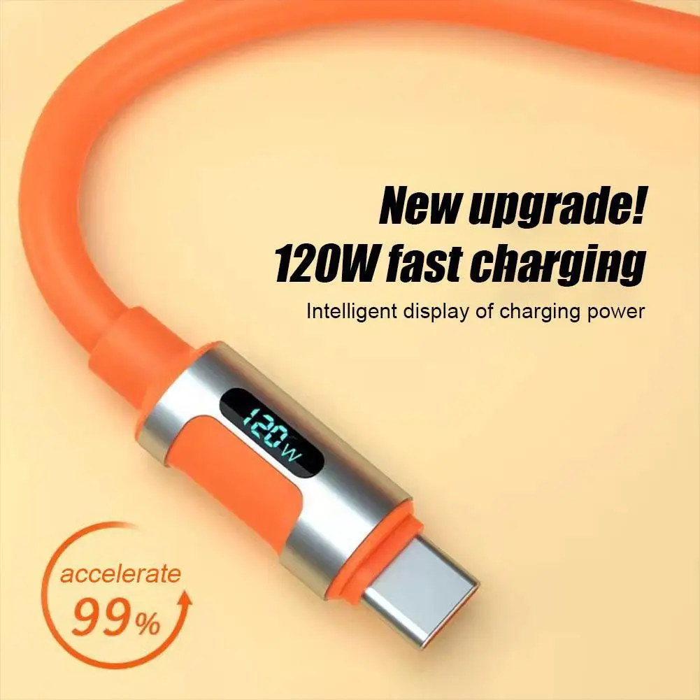 120W-100W-Digital-Display-LED-PD-Type-C-Fast-Charging-Cable-For-Samsung ...