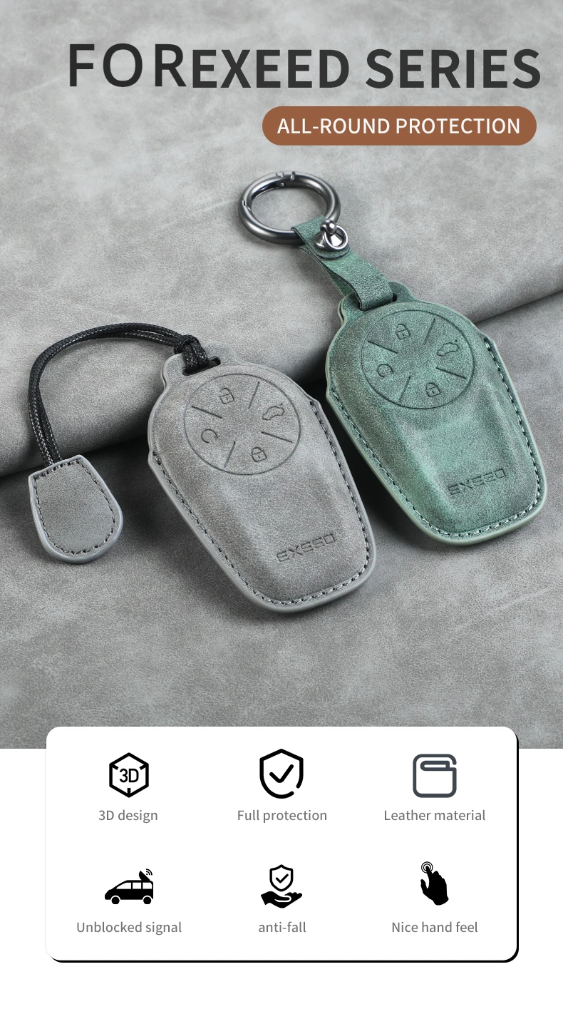 Кожаный Автомобильный Брелок для автомобильного ключа, оболочка для ...