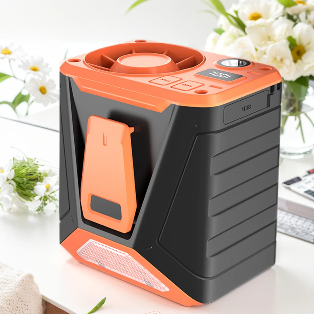 Mini-Portable-Waist-Clip-Fan-3-Speeds-Body-Fan-Rechargeable-LED ...