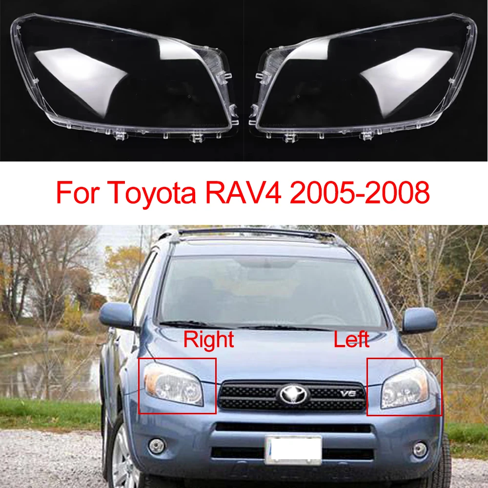 For Toyota RAV4 2005 2006 2007 2008 Car Headlight Glass Headlamp PVC ...