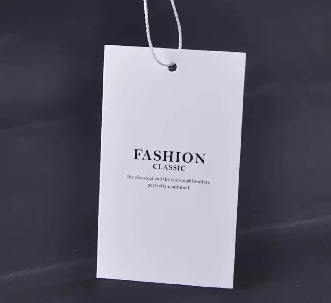 Custom-Personalize-Paper-wig-hangtags-Labels-Clothing-Private-Brand ...