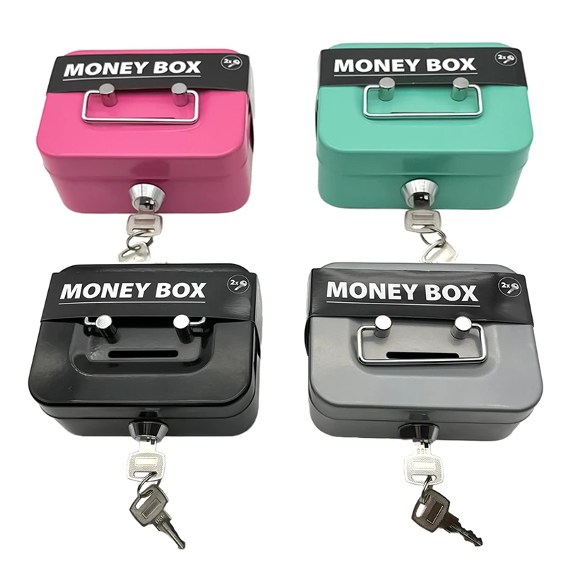 1PC-Metal-Cash-Box-Mini-Safe-Lock-Box-Money-Bank-Metal-Coin-Bank ...