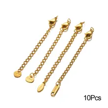 Stainless Steel Lobster Clasps Connector Extension Chains Link Jump ...
