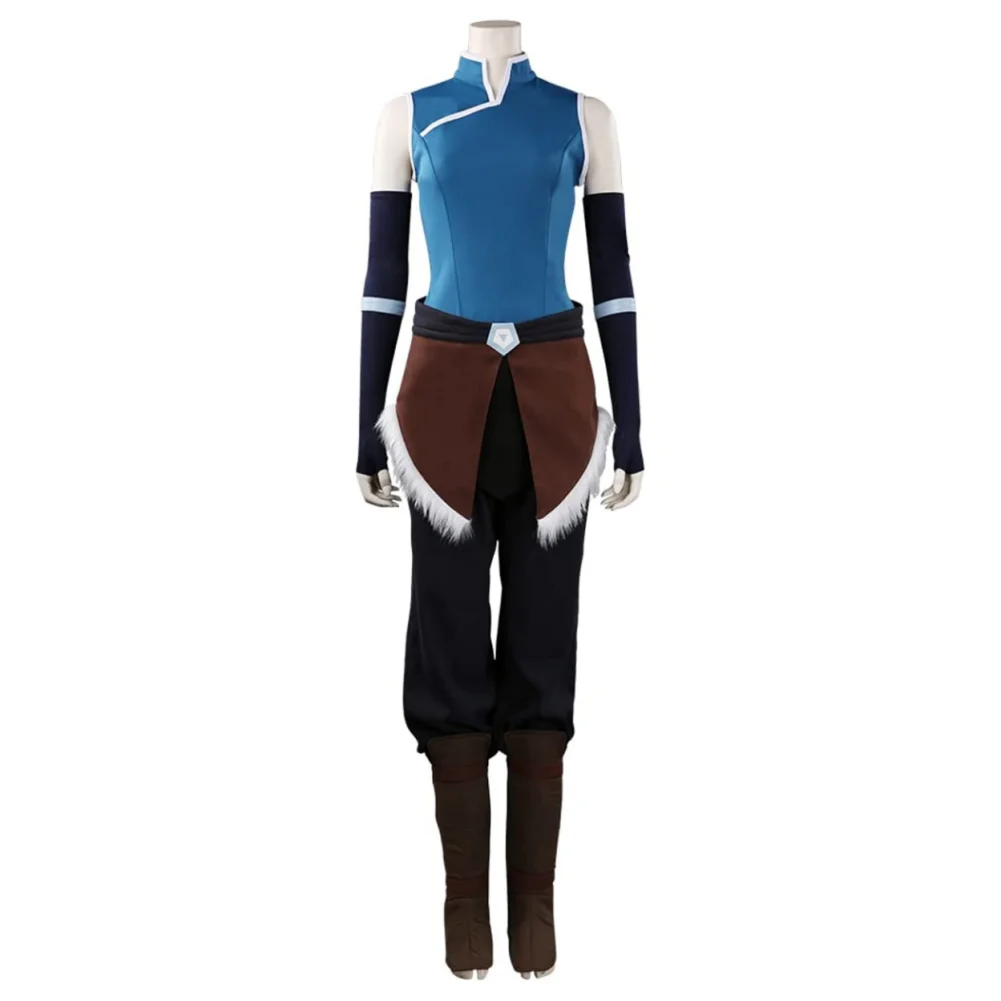 Korra Cosplay Costume/Wig/Shoes -Festival Outfit Halloween Christmas ...