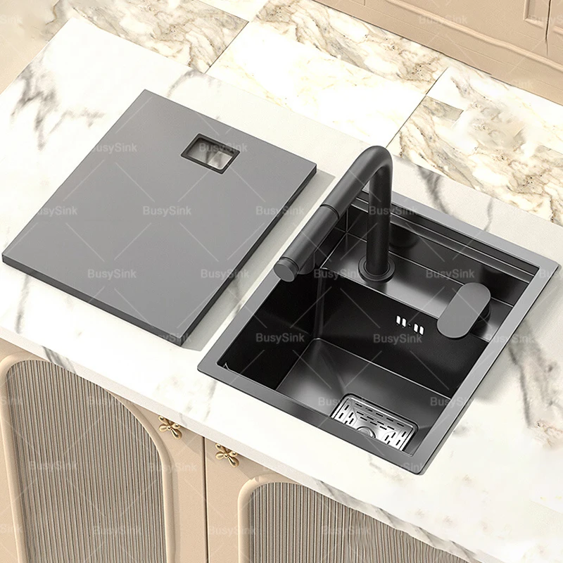 Hidden Bar Sink Stainless Steel Kitchen Sink Apartment Small Single ...