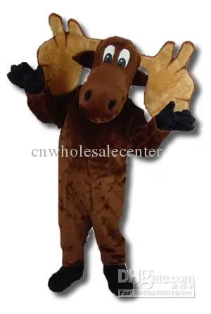 New-Adult-Hot-Sale-Foam-Cute-Moose-Fancy-Cartoon-Mascot-Costume-Plush ...