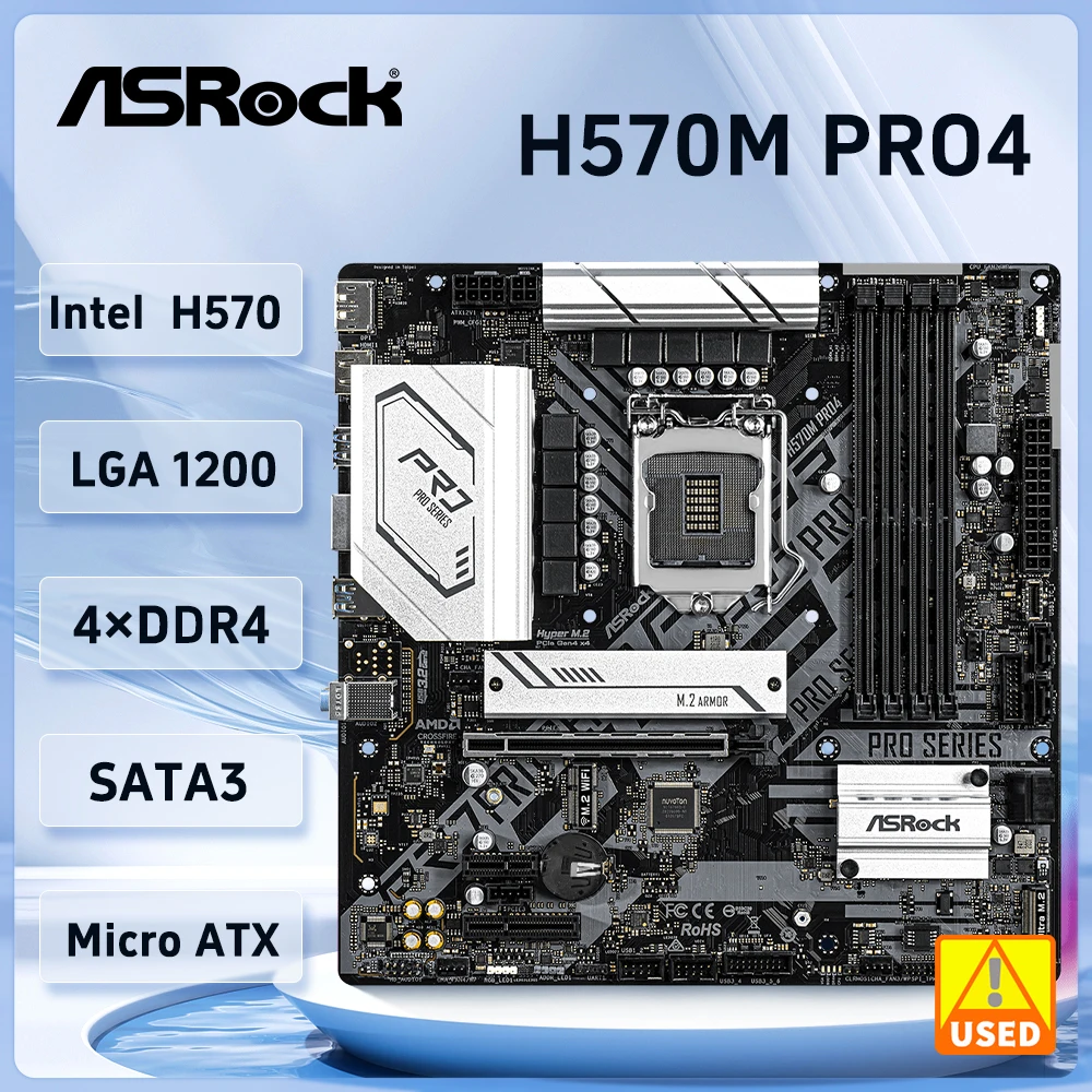 ASRock-H570M-PRO4-Motherboard-support-i5-11600K-i9-10900F-i5-10400F ...