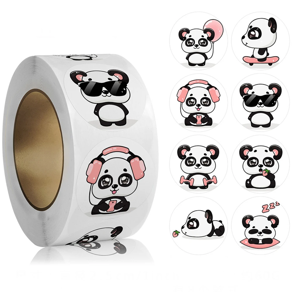 100-500pcs-Cute-Cartoon-Panda-Stickers-Reward-Sticker-for-Kids-Gift ...