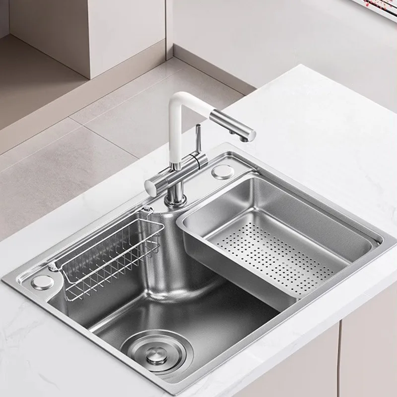 Small Space Honeycomb Kitchen Sink 304 Stainless Steel Vegetable Basin ...