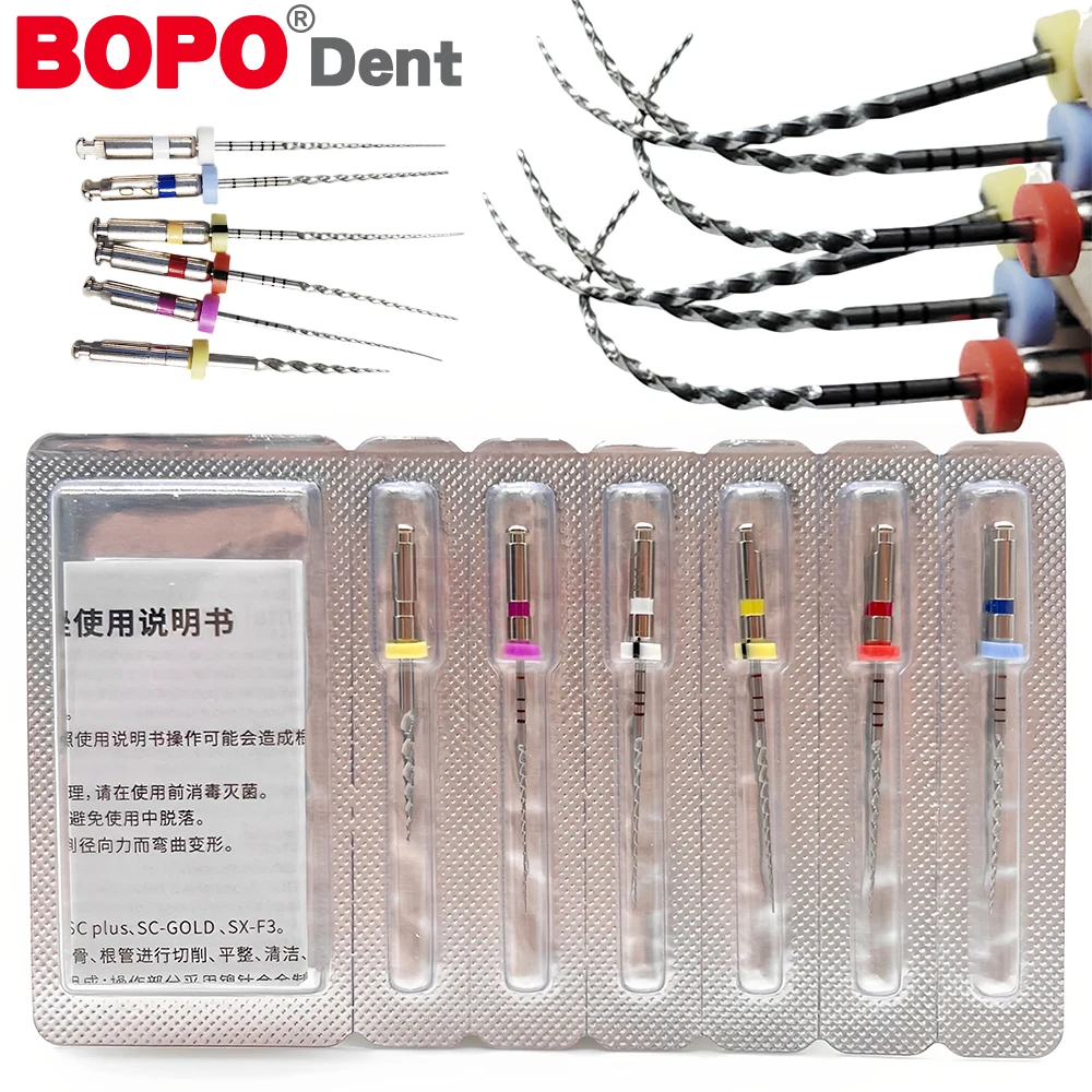 SOCO-PLUS-25mm-6Pcs-Box-Activated-Root-Canal-File-Dentist-Tools-Root ...