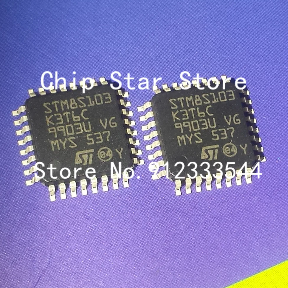 5-50pcs STM8S103K3T6C STM8S103 LQFP32 8Bit MCU STM8 Family STM8S Series ...