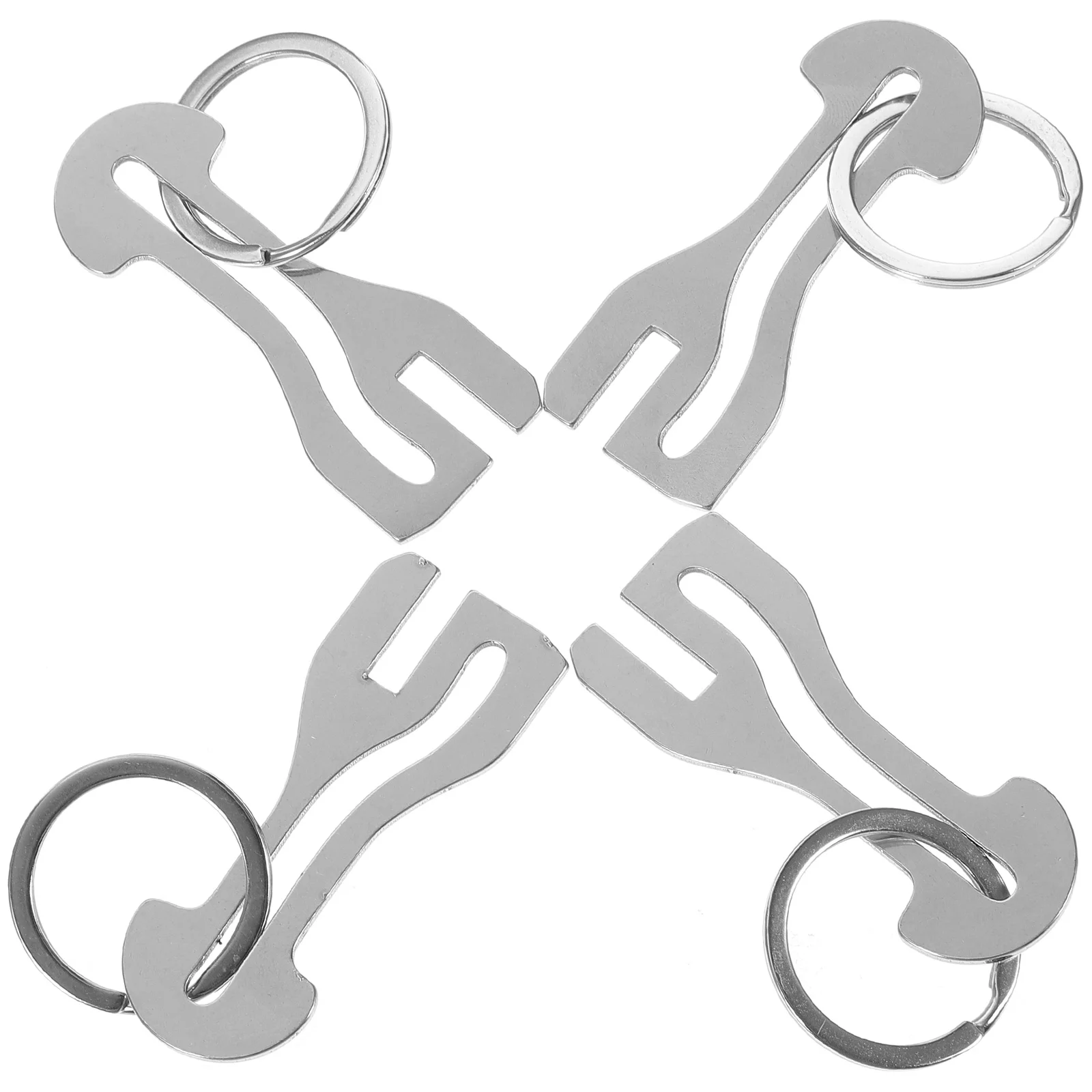 4-Pcs-Cart-Token-Coin-Holder-Keychain-Collapsible-Keyrings-Shopping ...