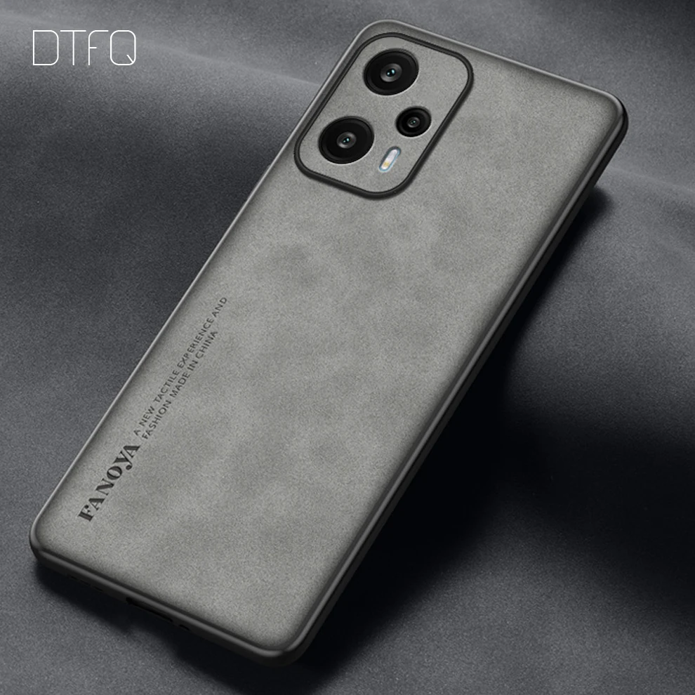 For POCO F5 Case Leather Pattern Coque Funda Back Cover for Xiaomi POCO F5 Pro Shockproof Luxury ...