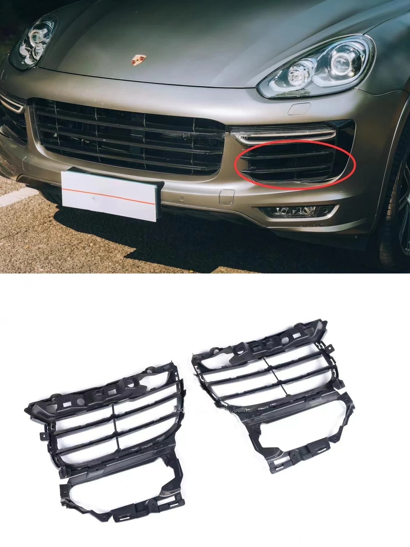 for-Porsche-958-2-Cayenne-Turbo-2015-2017-front-bumper-grille ...
