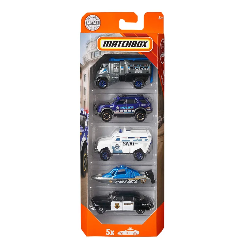 Matchbox-Moving-Parts-FWX27-Police-car-theme-five-pack-Die-cast ...