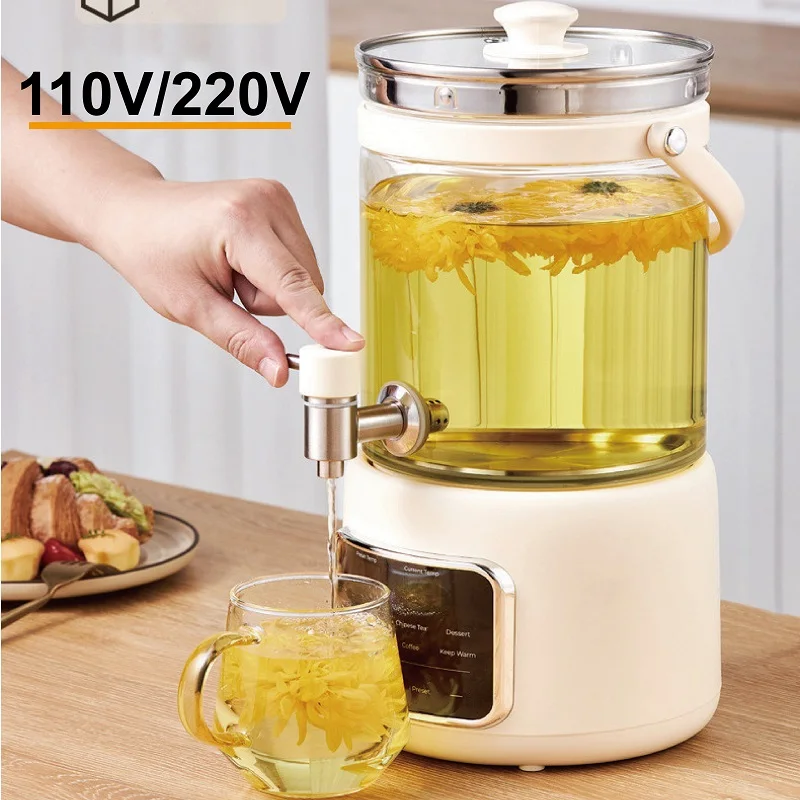 110V/220V Electric Kettle Smart Tea Brewer Commercial Faucet Fruit Tea ...