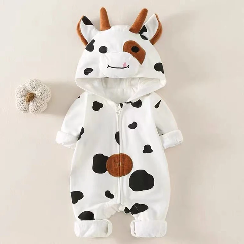 Ropa de invierno para bebé recién nacido, Pelele con capucha de Animal ...