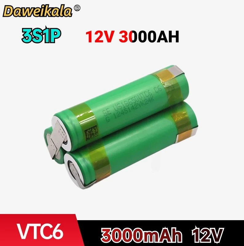 12V-21V-US18650-VTC6-6000mAh-30amps-for-12-6v-screwdriver-battery-weld ...