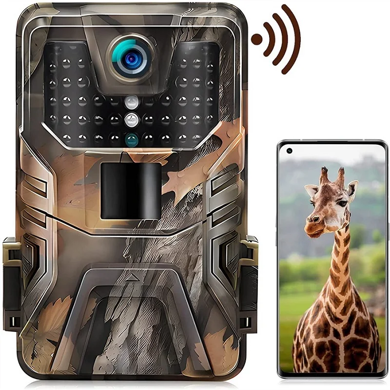 Outdoor 4K 36MP Live Video Show APP Control Trail Camera WiFi Game ...