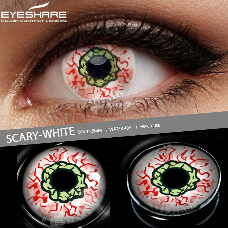 Scary Red Contact Lenses
