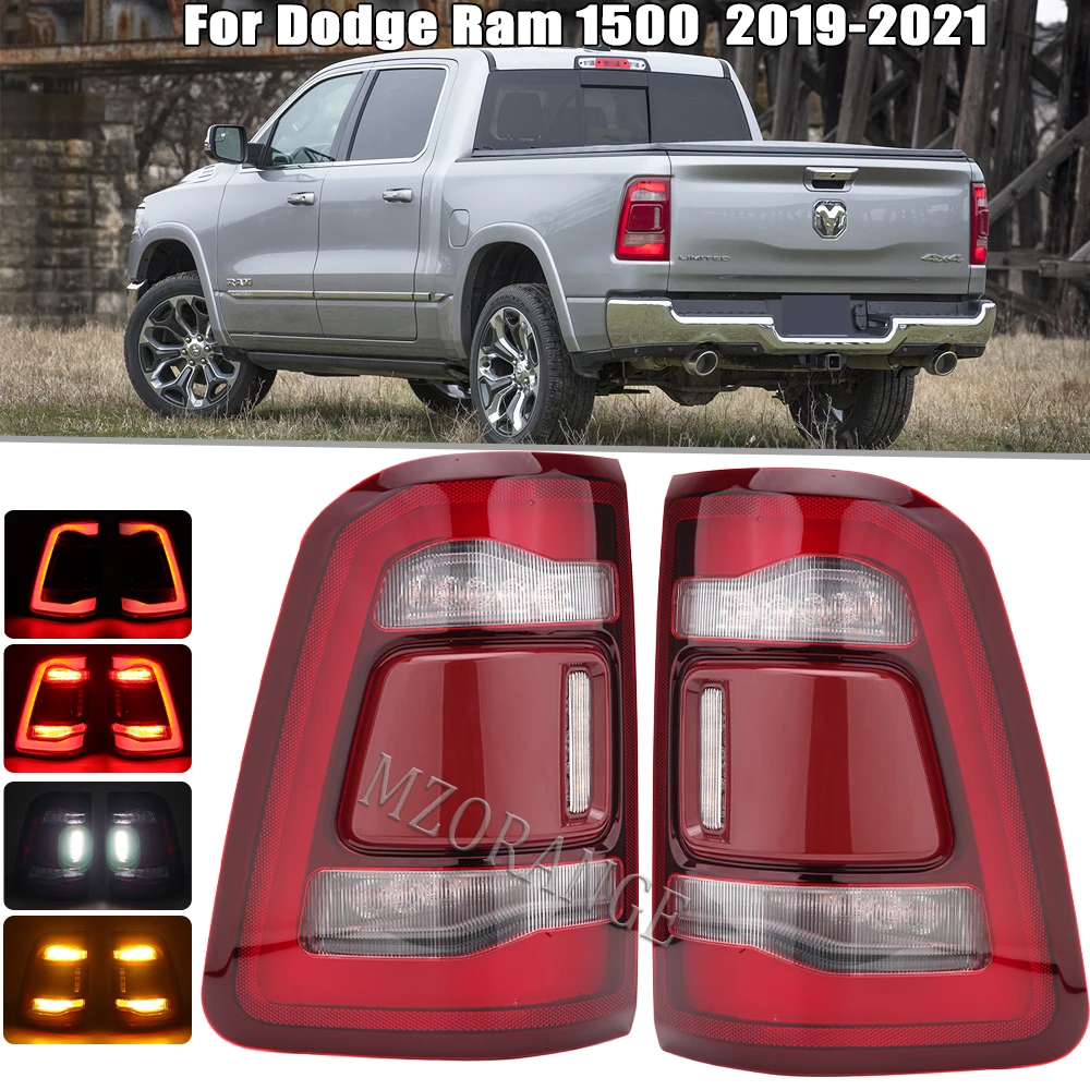 LED-Rear-Lights-For-Dodge-Ram-1500-2019-2020-2021-Red-Taillight-Brake ...