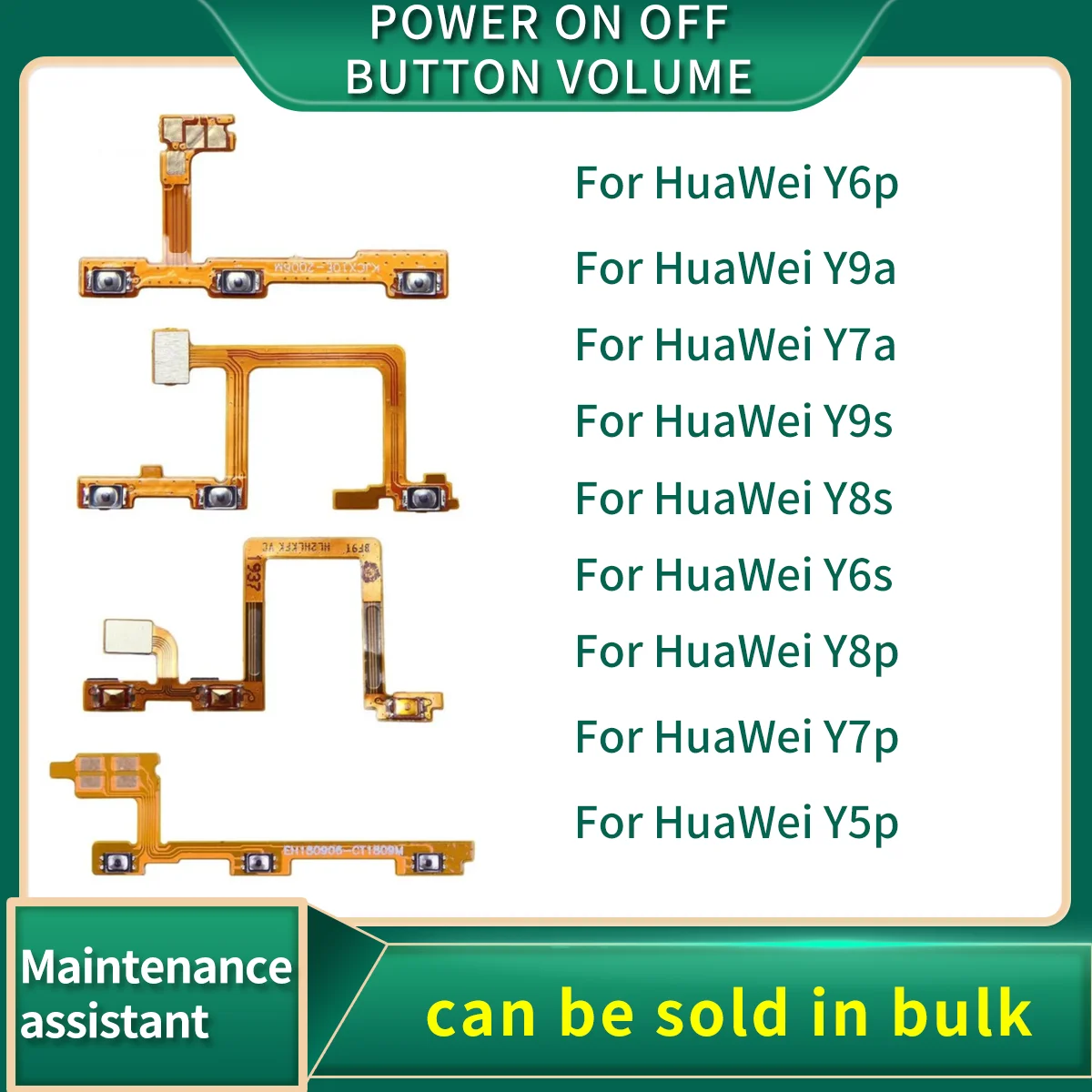 Power-On-Off-Button-Volume-Switch-Key-Control-Flex-Cable-For-HuaWei-Y9s ...