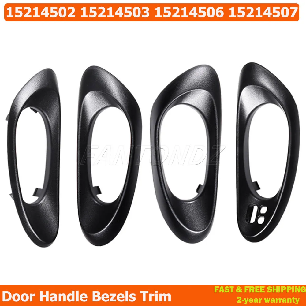 4Pcs-15214503-Inside-Front-Rear-Door-Handle-Bezels-Trim-15214506 ...