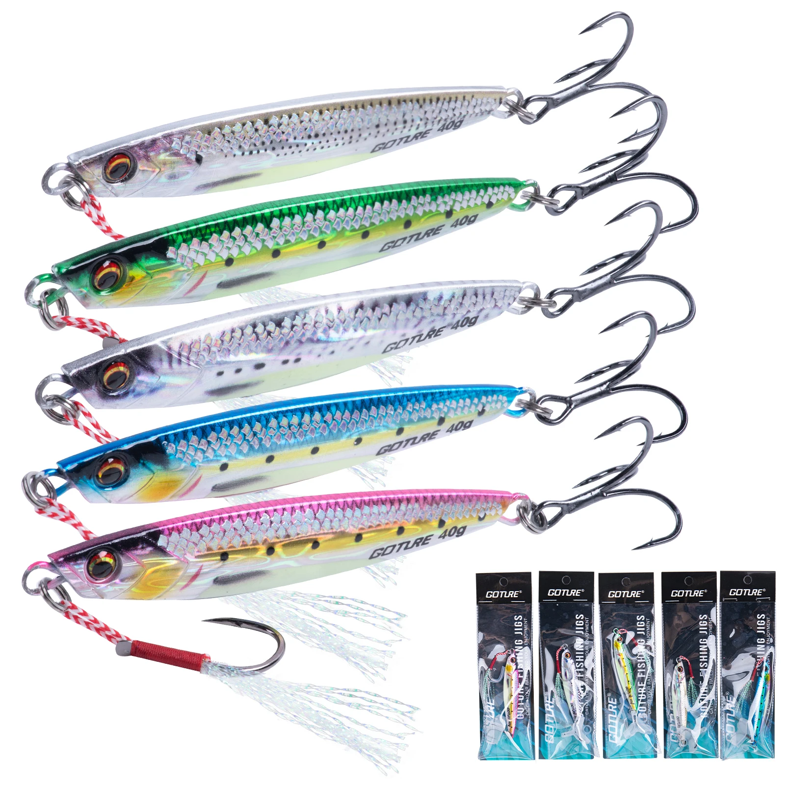 Goture-3D-Simulation-Eyes-Jig-Head-Fishing-Lures-Artificial-Bait-with ...