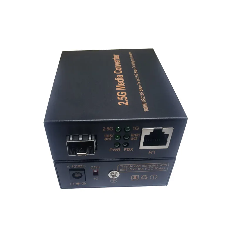 2-5G-Fiber-Optic-Media-Converter-Gigabit-SFP-Transceiver-1000Mbps ...