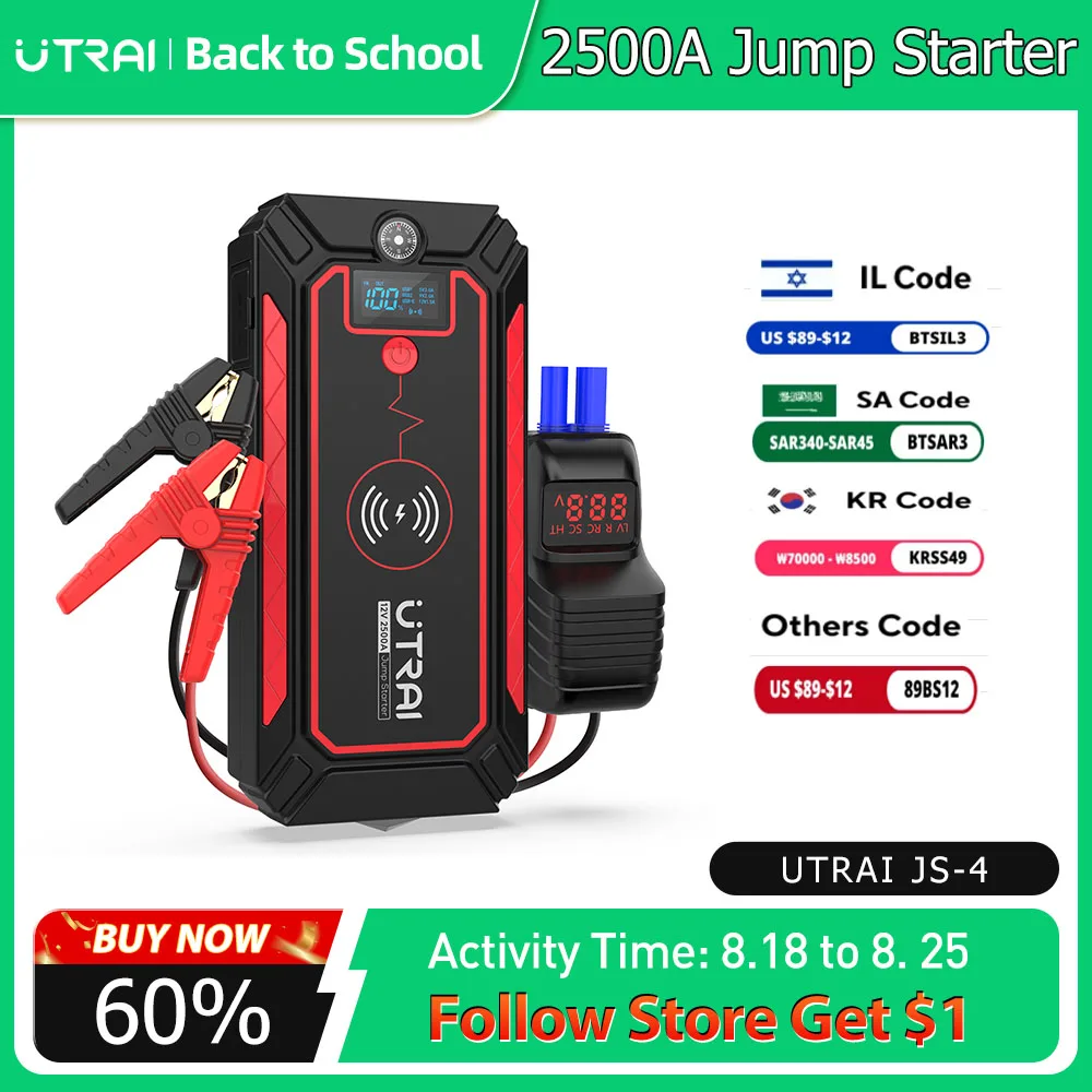 Car-Jump-Starter-2500A-Power-Bank-Car-Battery-with-10W-Wireless-Charger ...