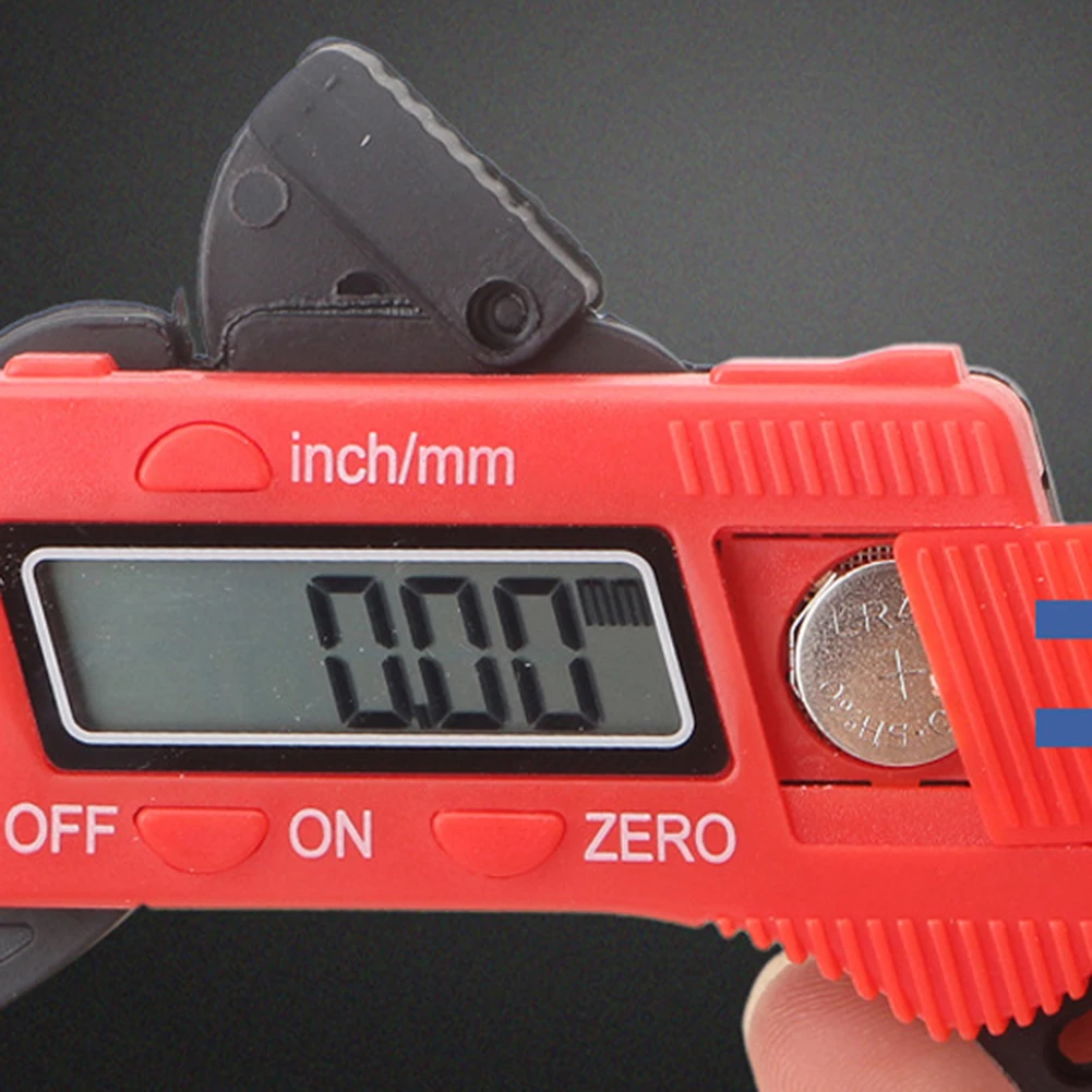 0-12.7mm Digital Thickness Caliper Precise Thickness Meter Large LCD ...