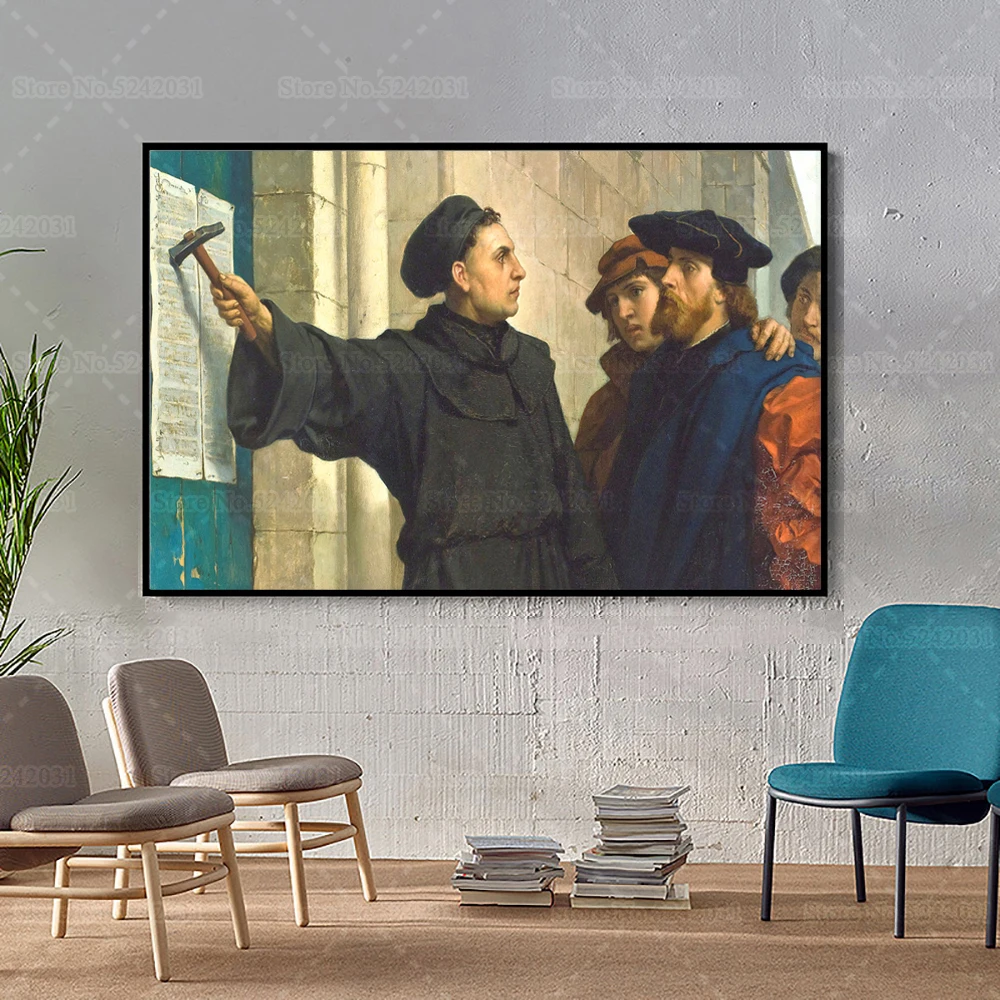 Martin Luther 95 Theses Painting