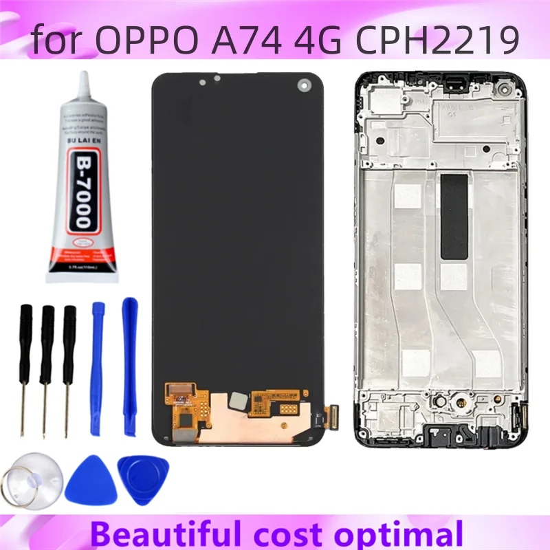 Original-For-OPPO-A74-4G-LCD-Screen-Display-With-Frame-6-43-OPPO-A74-4G ...